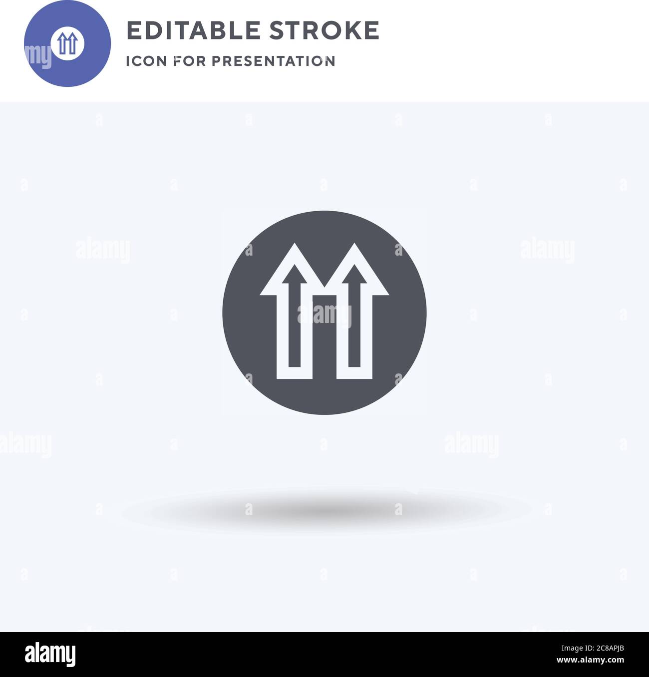 One Way icon vector, filled flat sign, solid pictogram isolated on ...