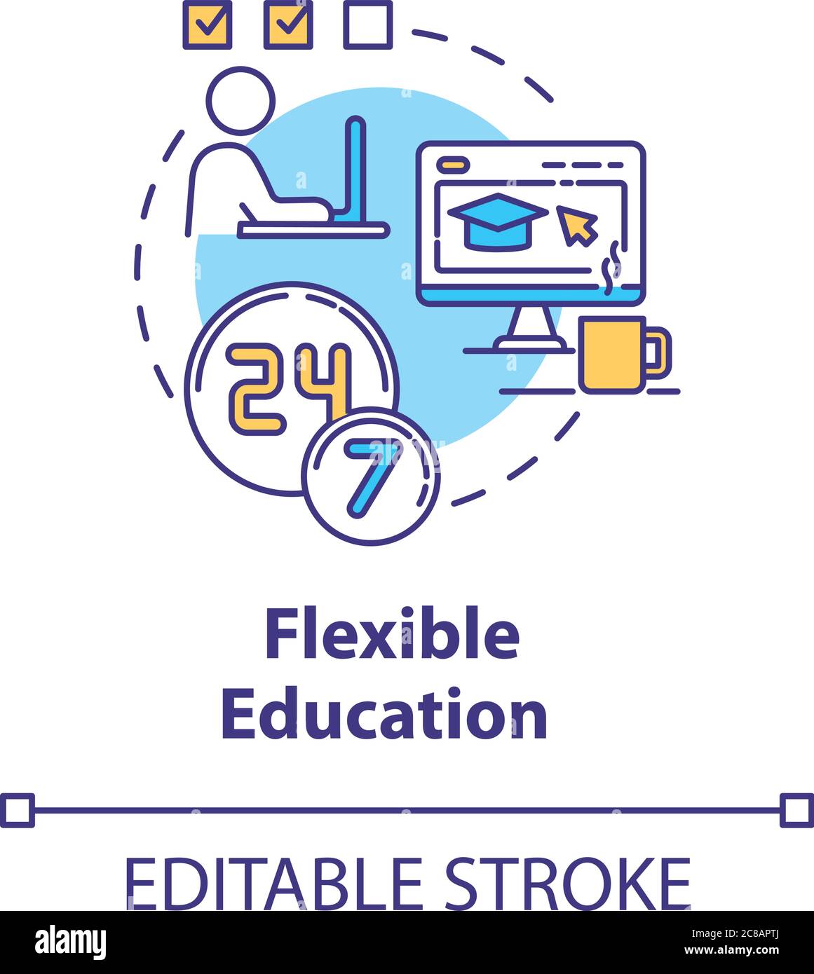 Hybrid learning classroom Cut Out Stock Images & Pictures - Alamy