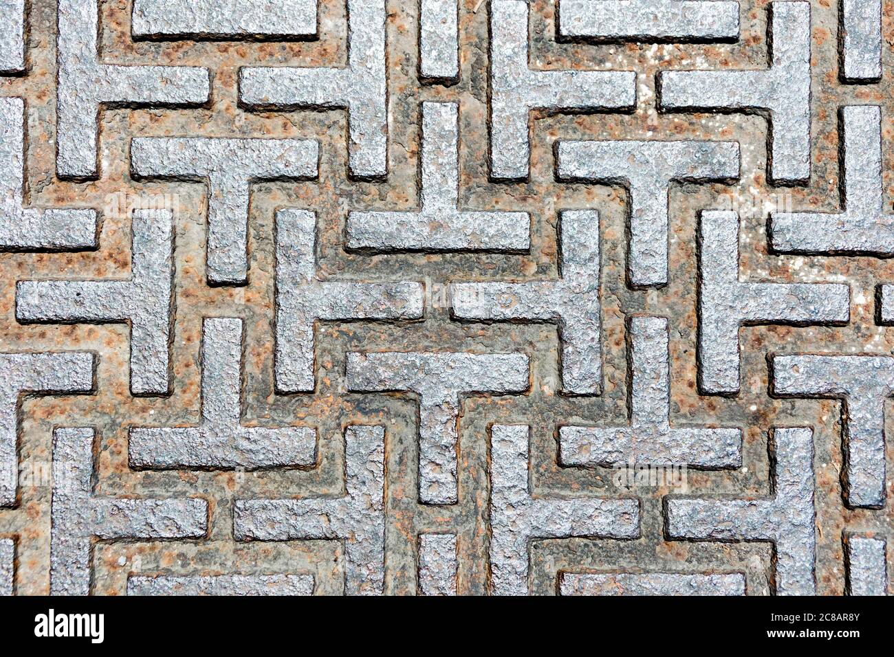 pattern style of steel floor for background Stock Photo - Alamy