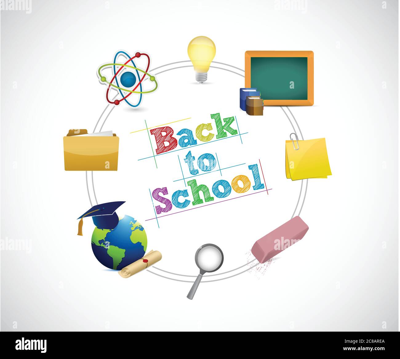 School children learn cycle Stock Vector Images - Alamy