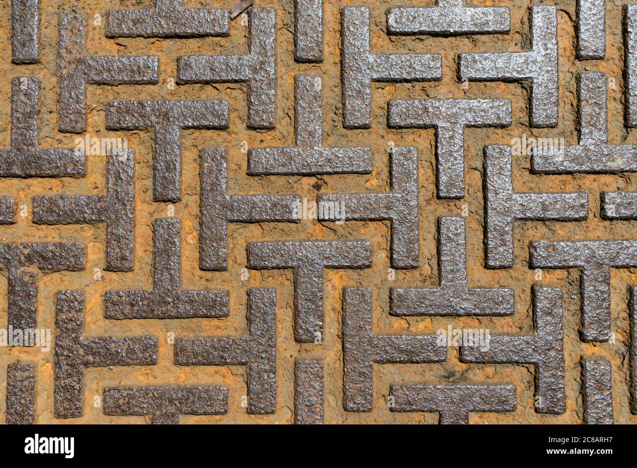 pattern style of steel floor for background Stock Photo - Alamy