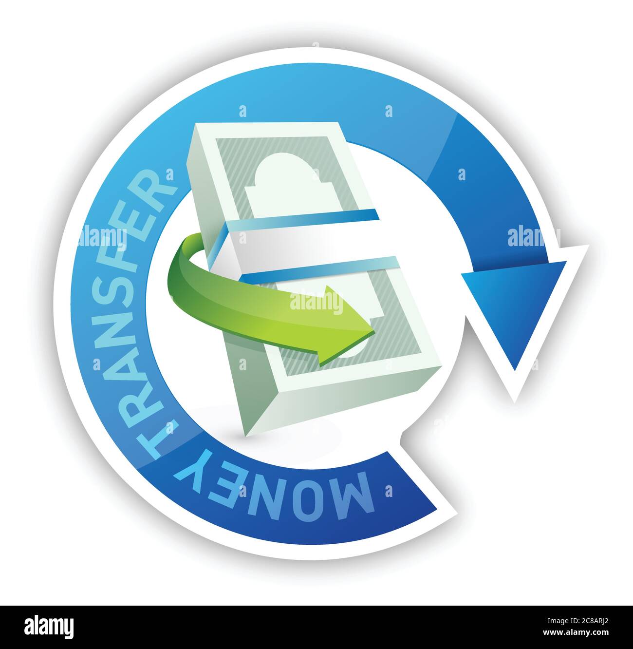 Money transfer illustration design over a white background Stock Vector ...