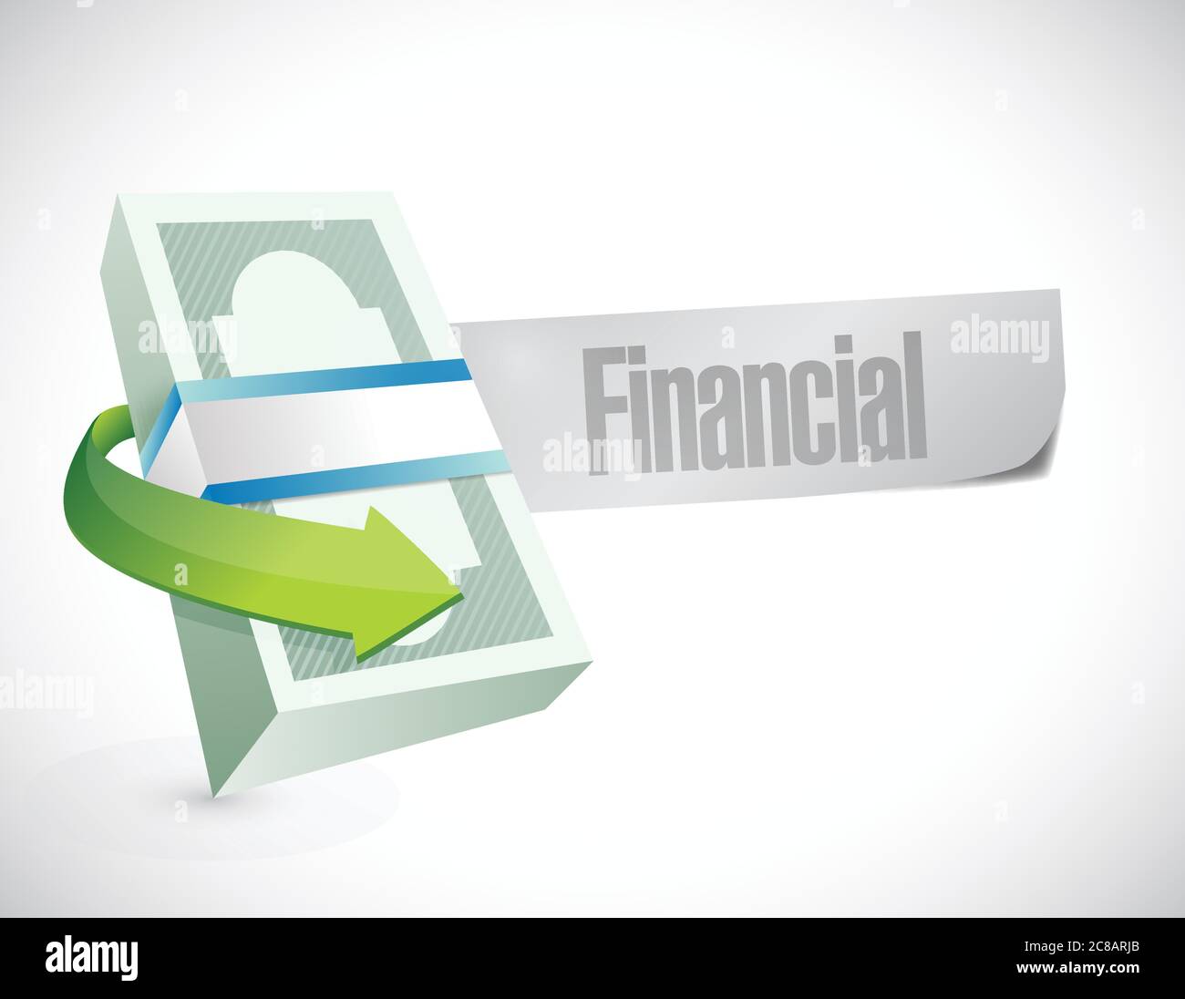 Financial sign illustration design over a white background Stock Vector ...
