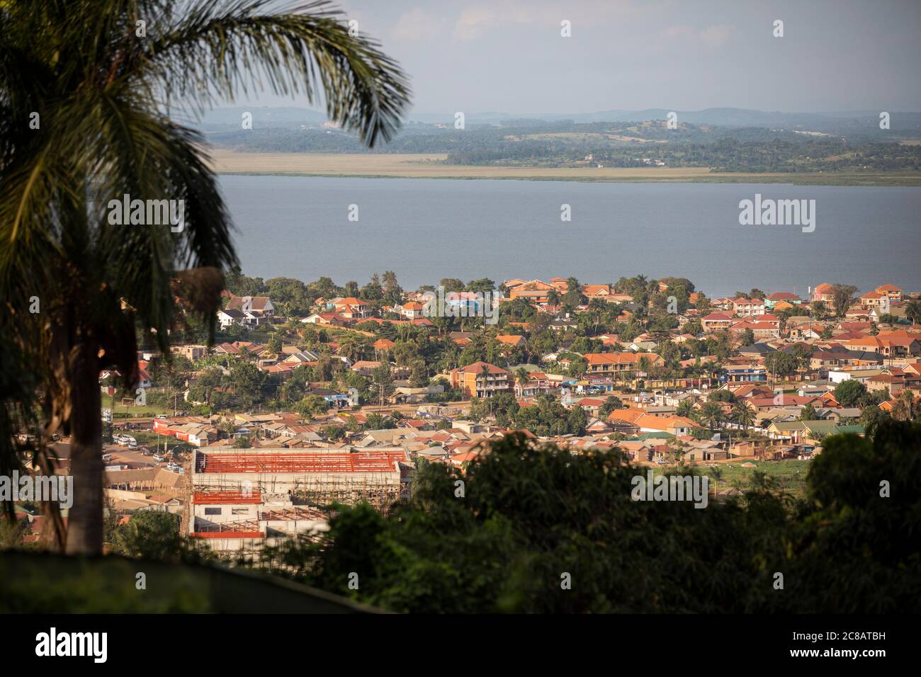 Suburban Kampala, Uganda's capital city, backs up to the shores of Lake ...