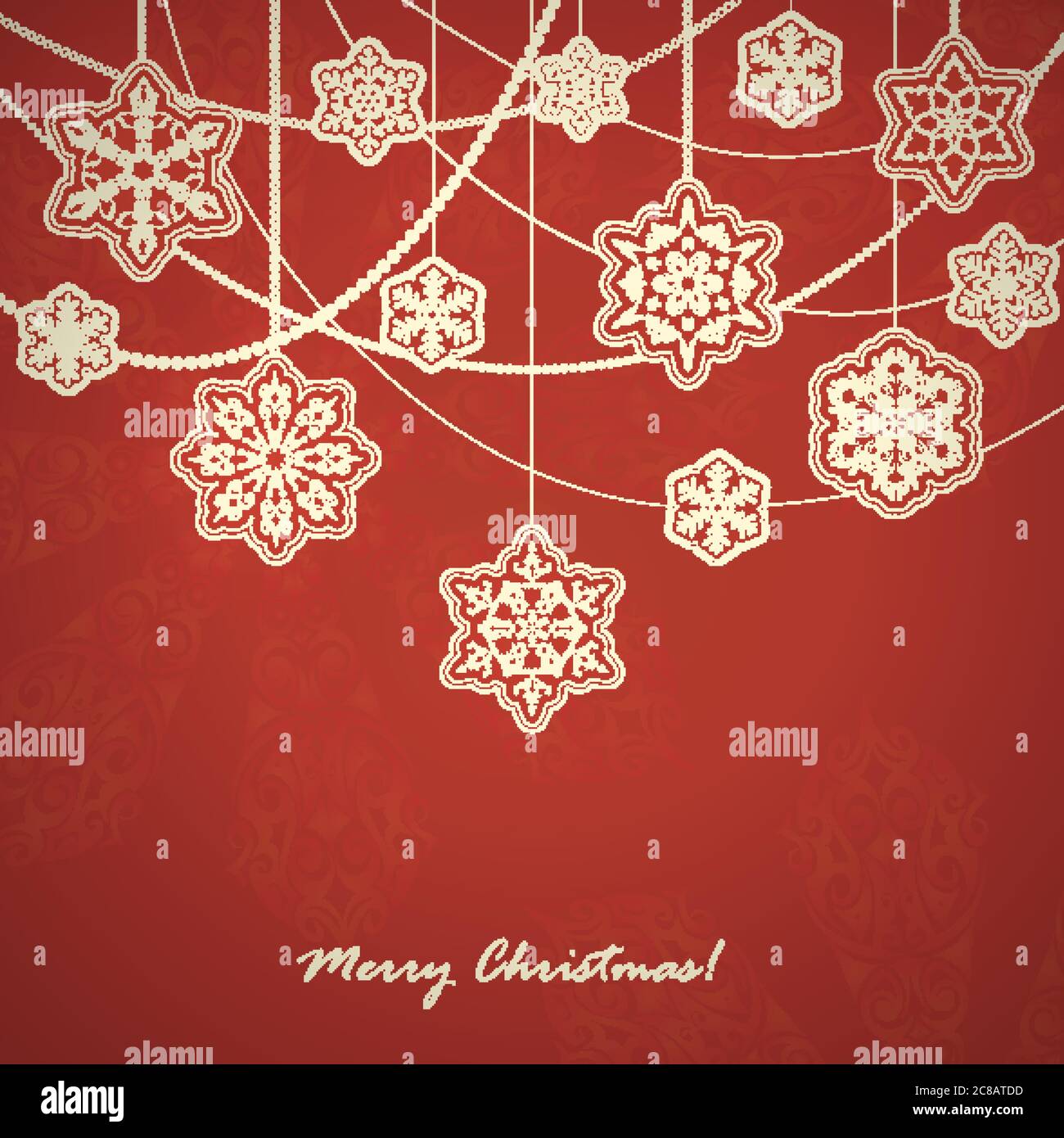 Beautiful Snowflakes card Stock Vector Image & Art - Alamy