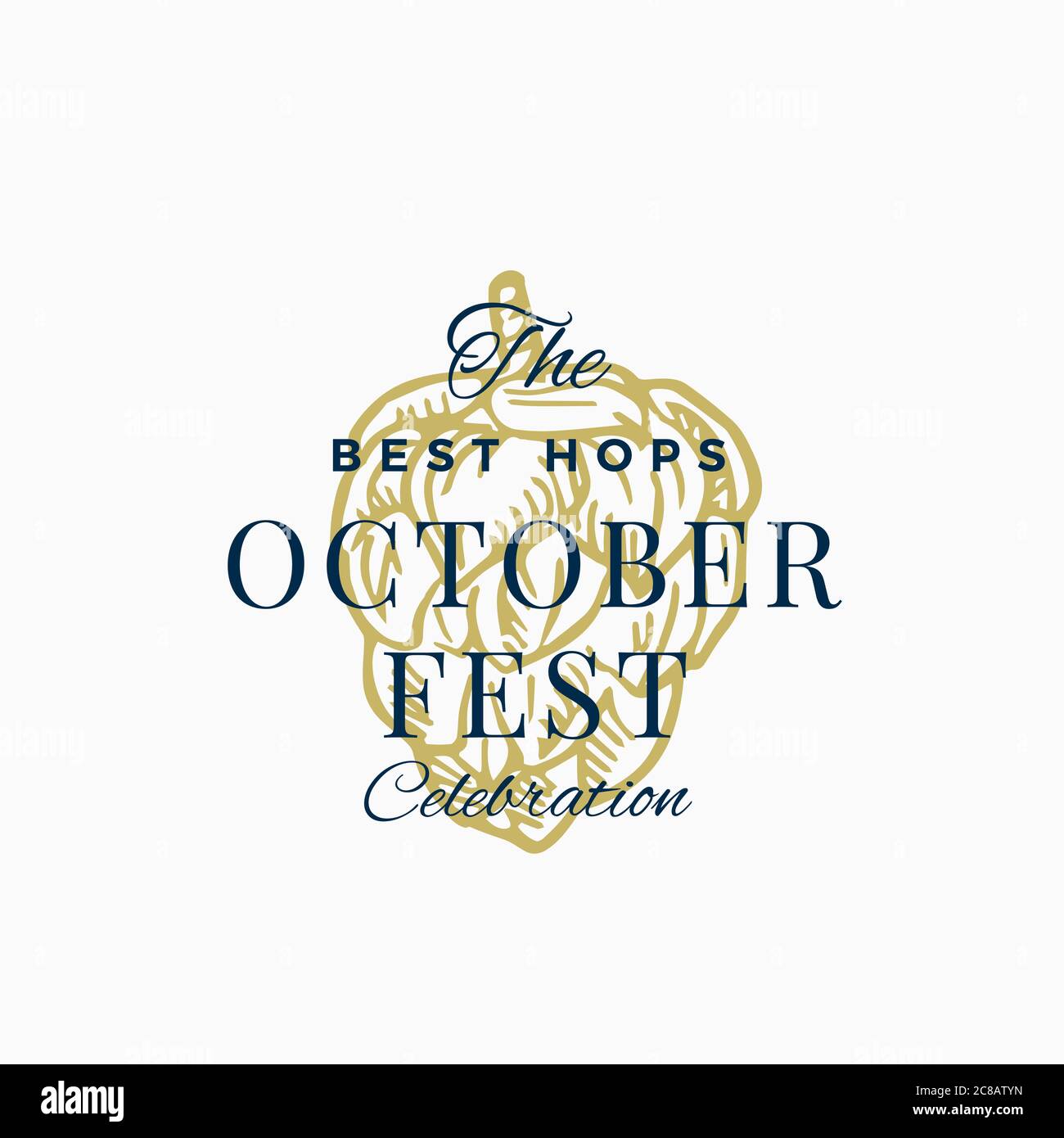 Hops hand drawn hi-res stock photography and images - Alamy