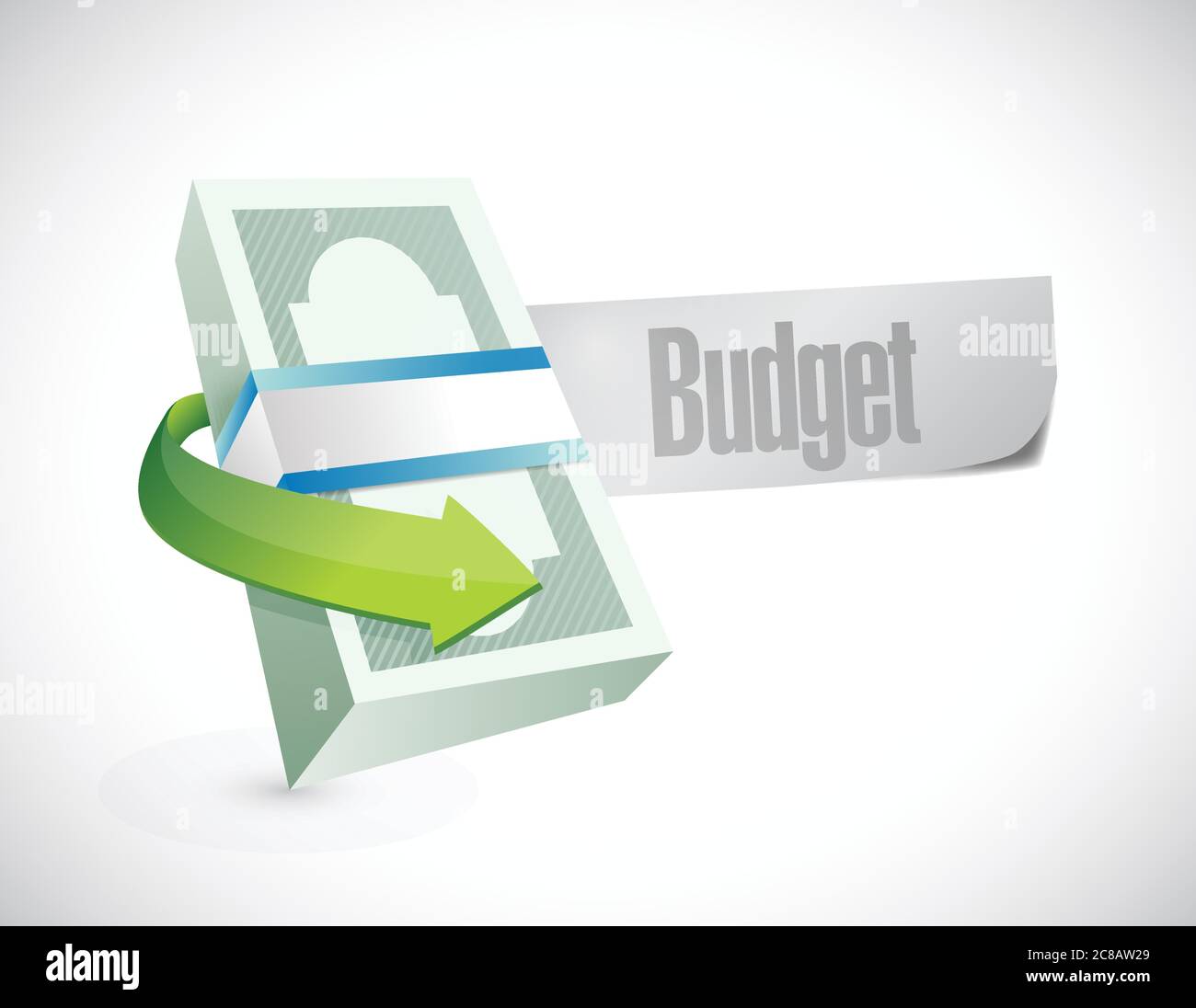 Money budget sign illustration design over a white background Stock ...