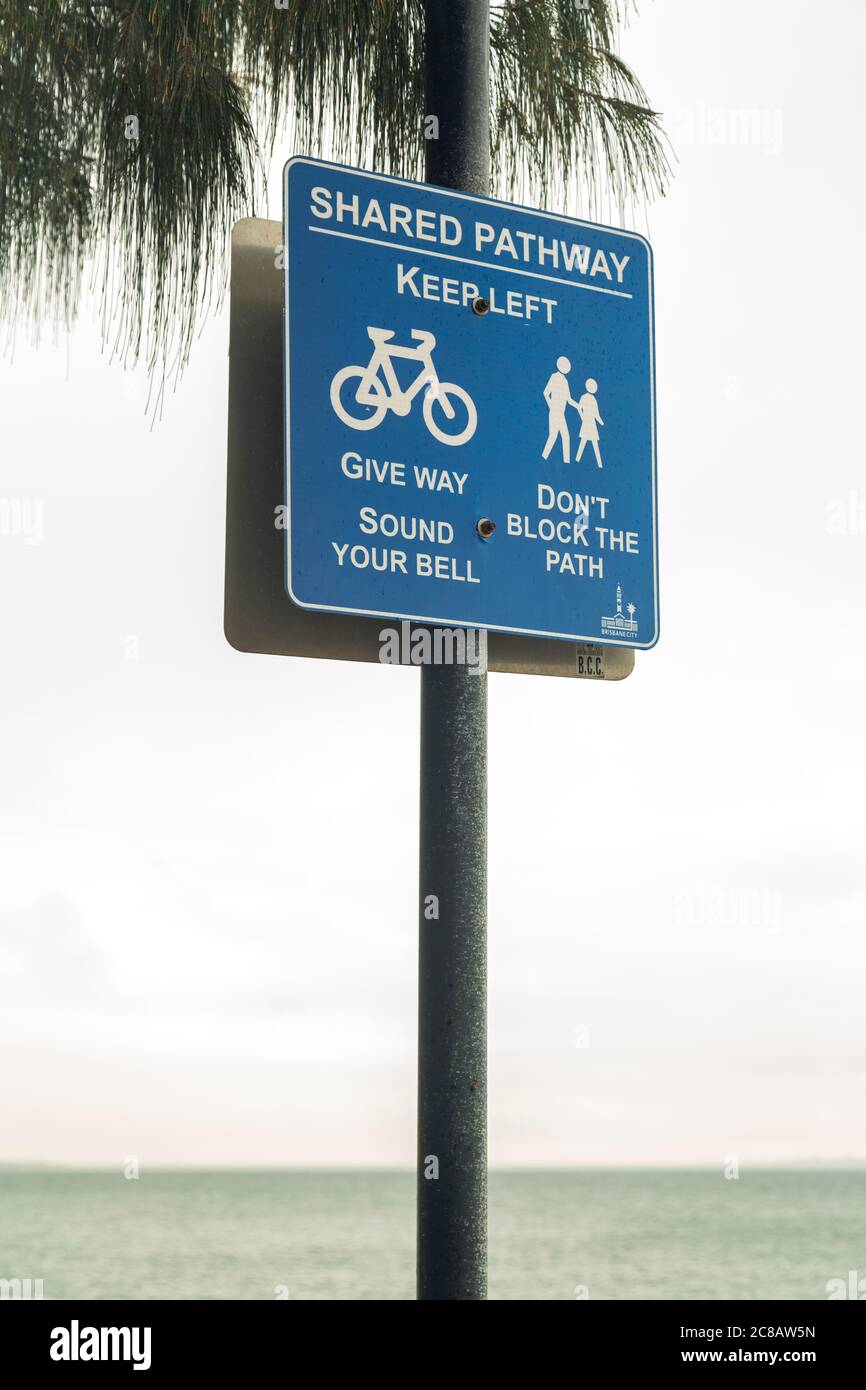 Share the path sign on post Stock Photo - Alamy