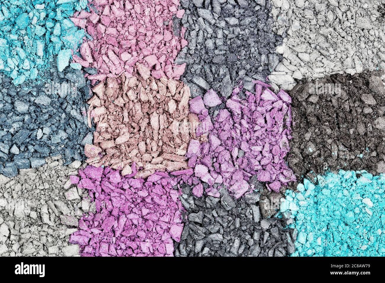 macro of crushed eye shadow, multicolor collection Stock Photo - Alamy