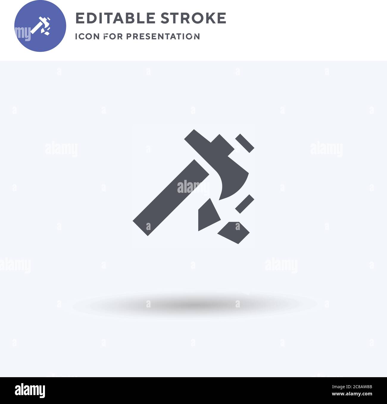 Mining icon vector, filled flat sign, solid pictogram isolated on white ...