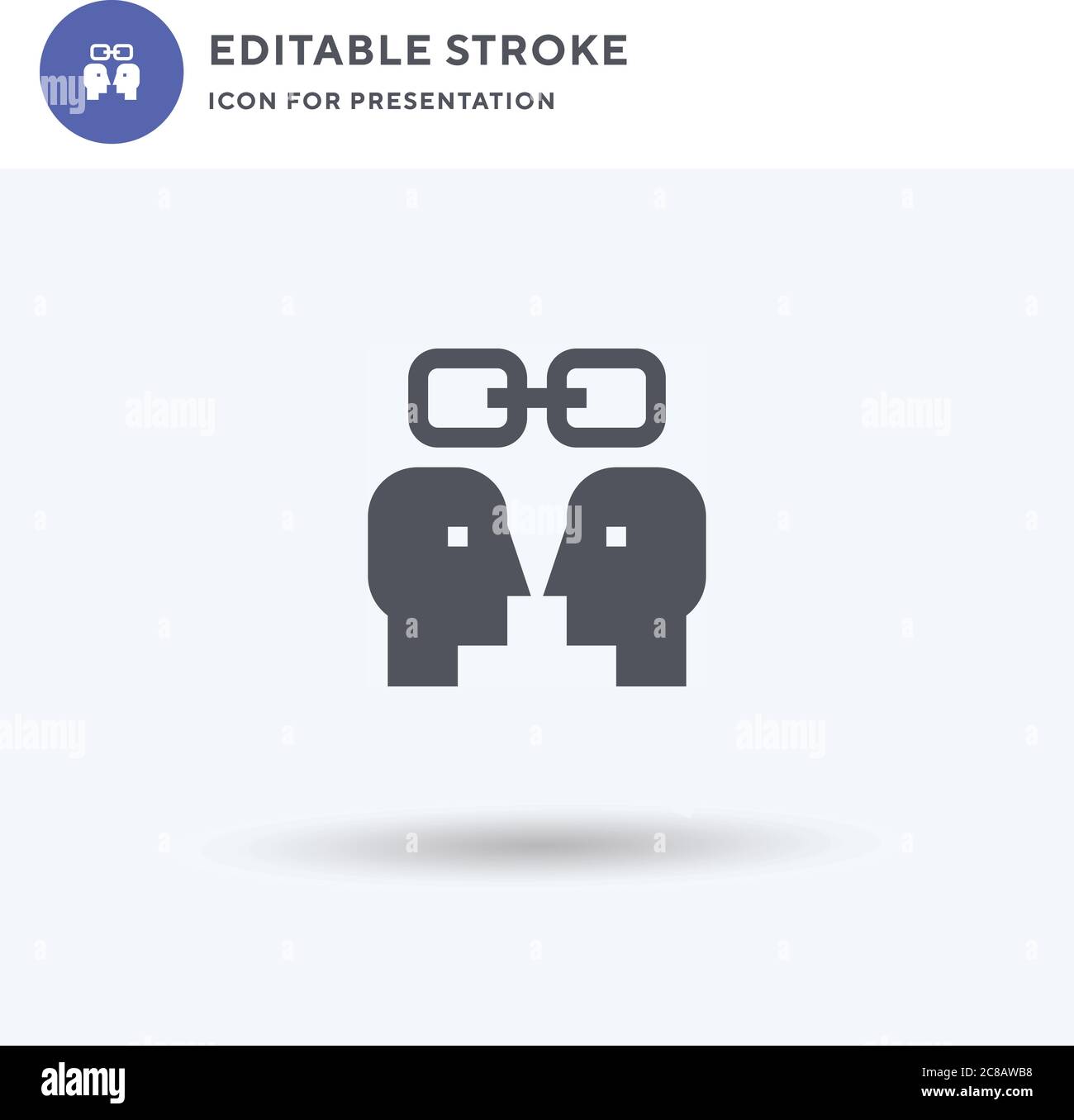 Connect icon vector, filled flat sign, solid pictogram isolated on ...