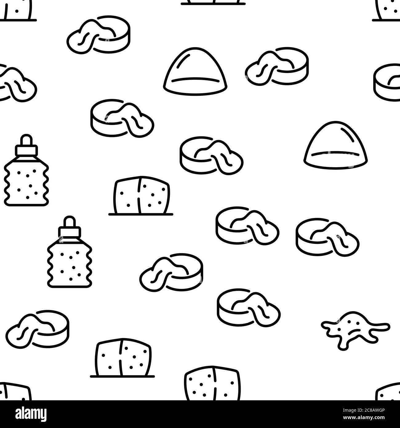 Slime Mucus Liquid Vector Seamless Pattern Stock Vector Image & Art - Alamy