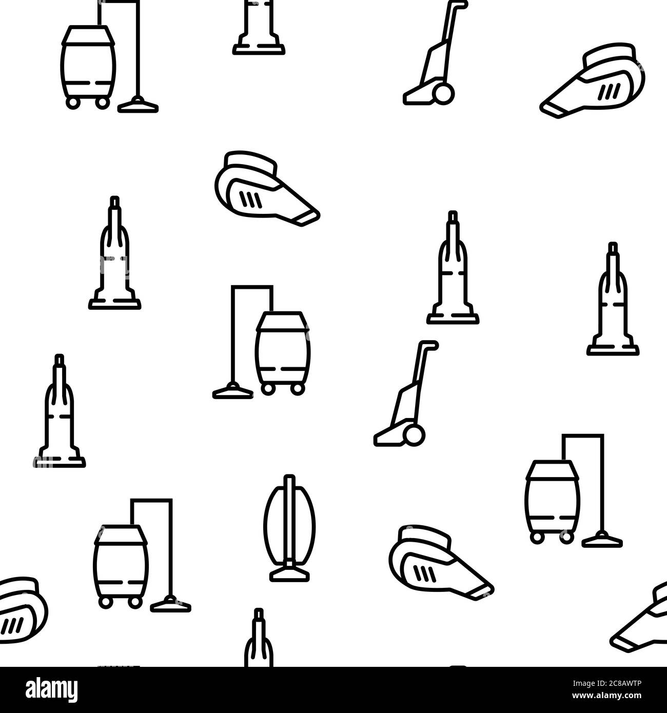 Wet Vacuum Cleaner Collection Icons Set Vector Stock Vector Image & Art ...