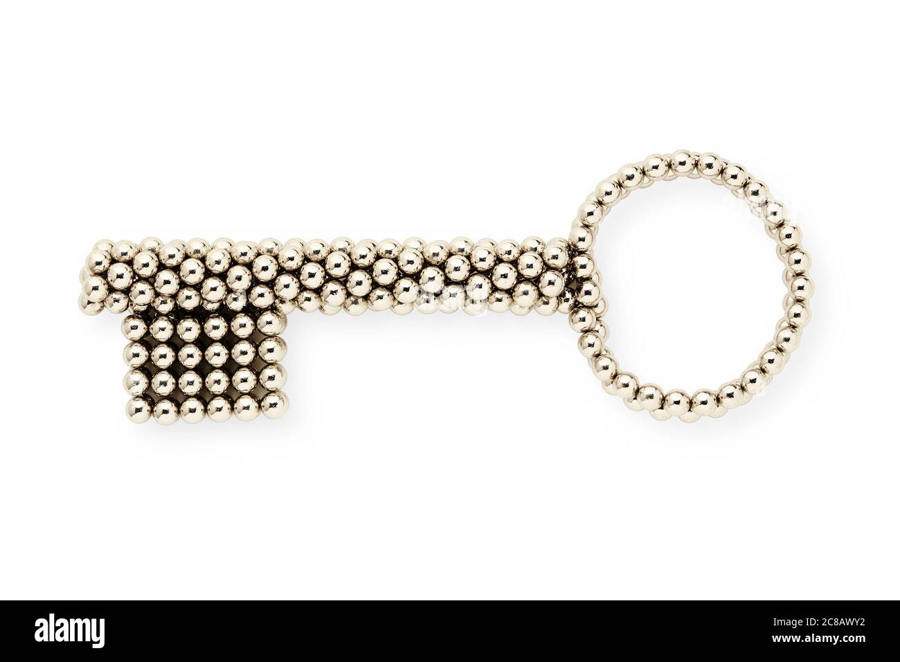 Close up silver key Cut Out Stock Images & Pictures - Alamy