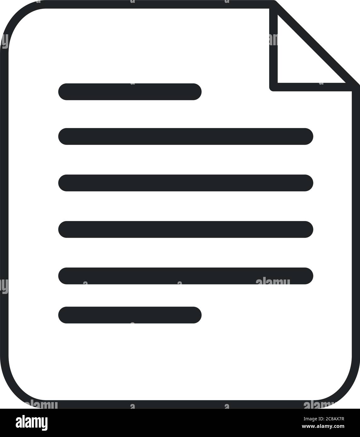 Document line style icon design, Data archive and information theme ...