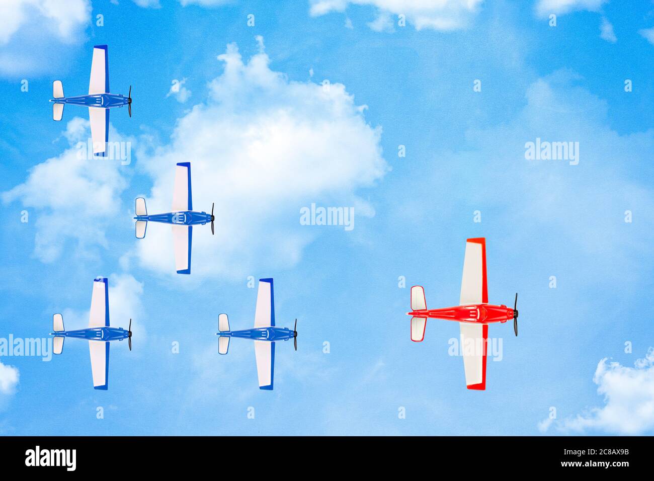 Paper planes and formation hi-res stock photography and images - Alamy