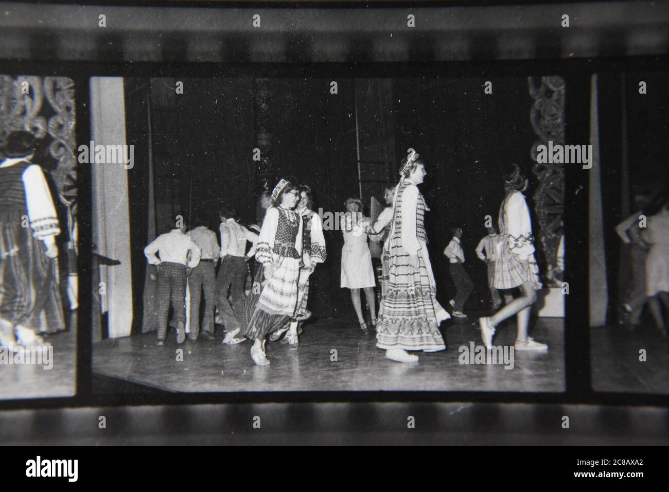 Fine 70s vintage contact print black and white photography of kids ...
