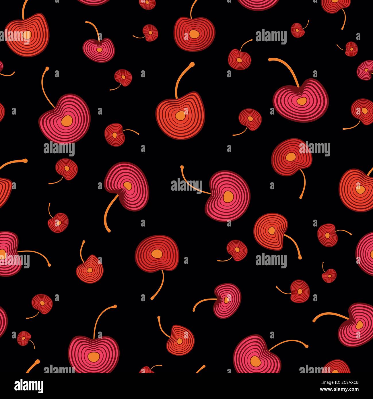 Scattered cherries Stock Vector Images - Alamy
