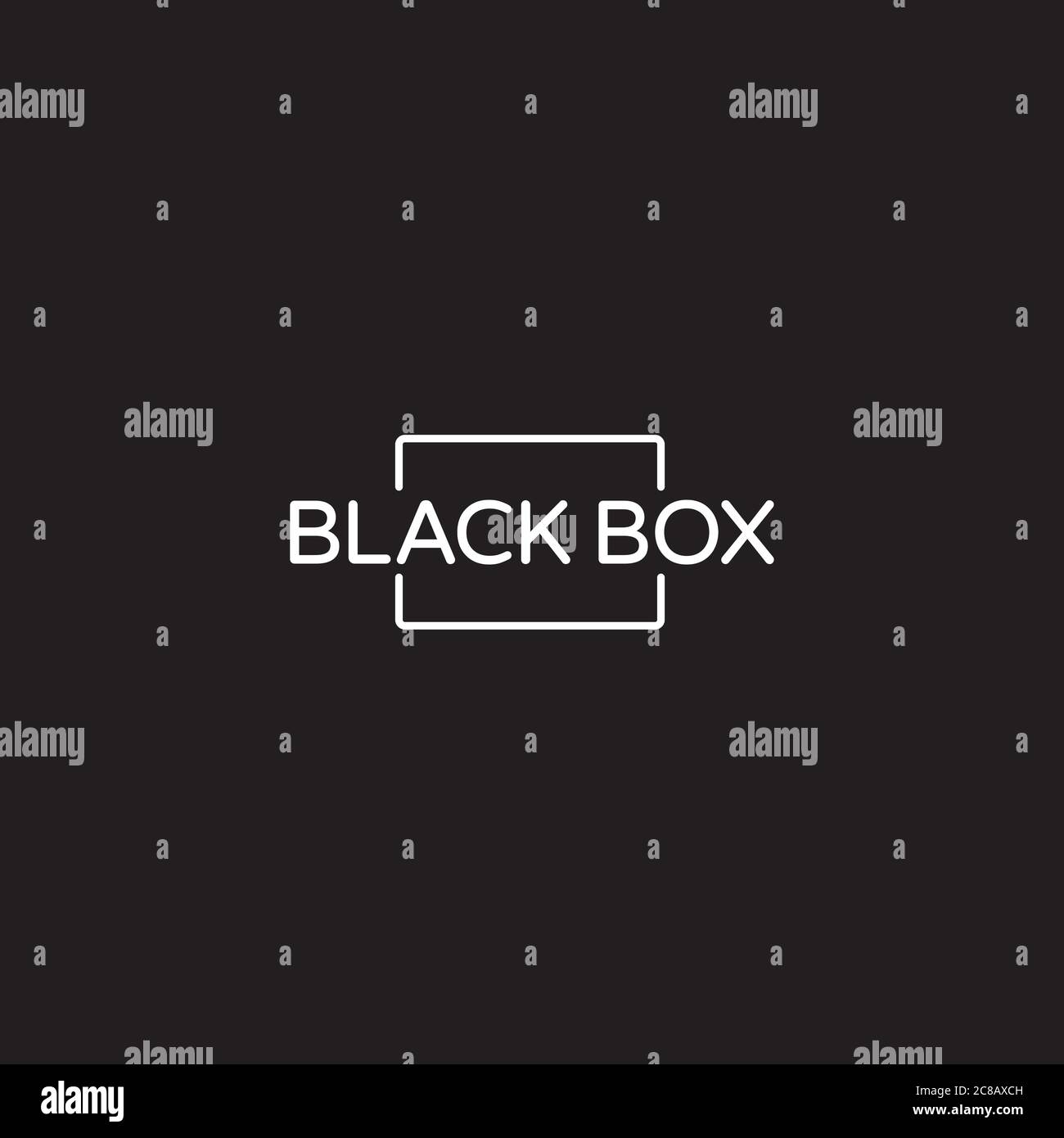 Black Box wordmark logo design Stock Vector Image & Art - Alamy