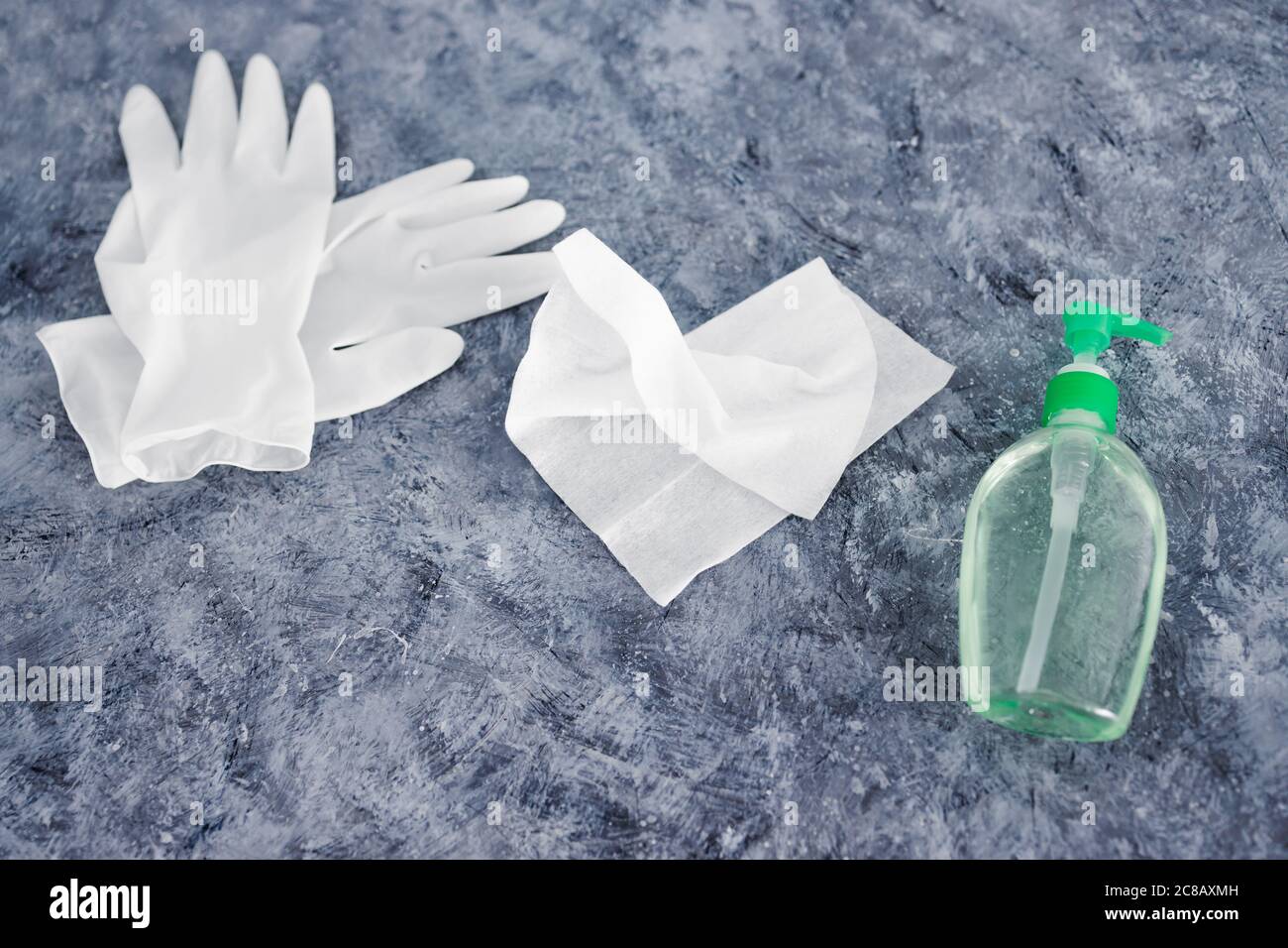 the new normal after covid-19 and life in quarantine, cleaning supplies ...