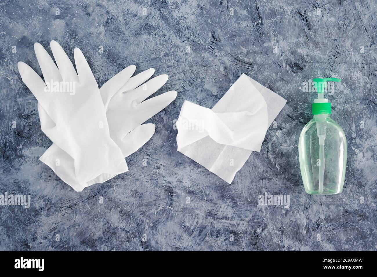 the new normal after covid-19 and life in quarantine, cleaning supplies ...