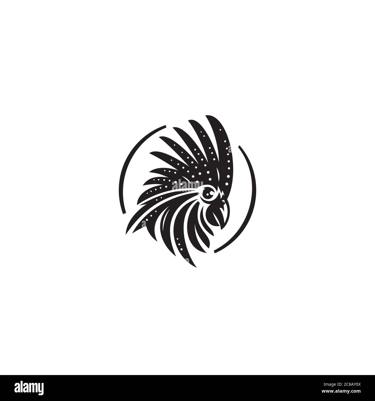 a Black Cockatoo with Open Crest logo design Stock Vector Image & Art ...