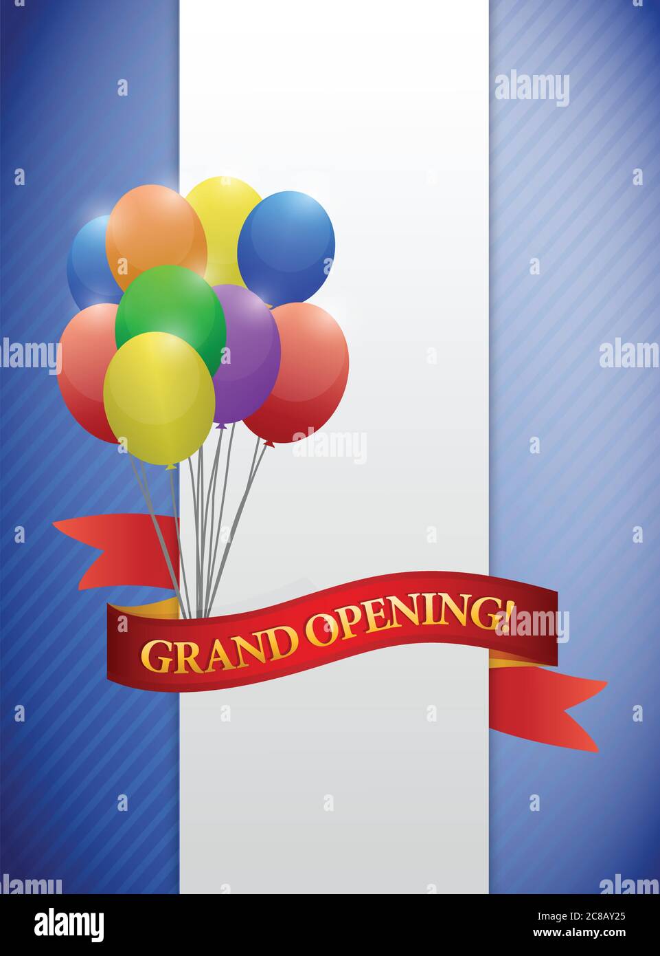 Grand opening ribbon card illustration design graphic Stock Vector ...