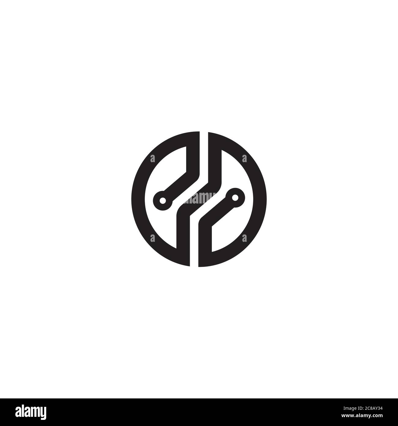 Circuit Board logo / icon design Stock Vector Image & Art - Alamy