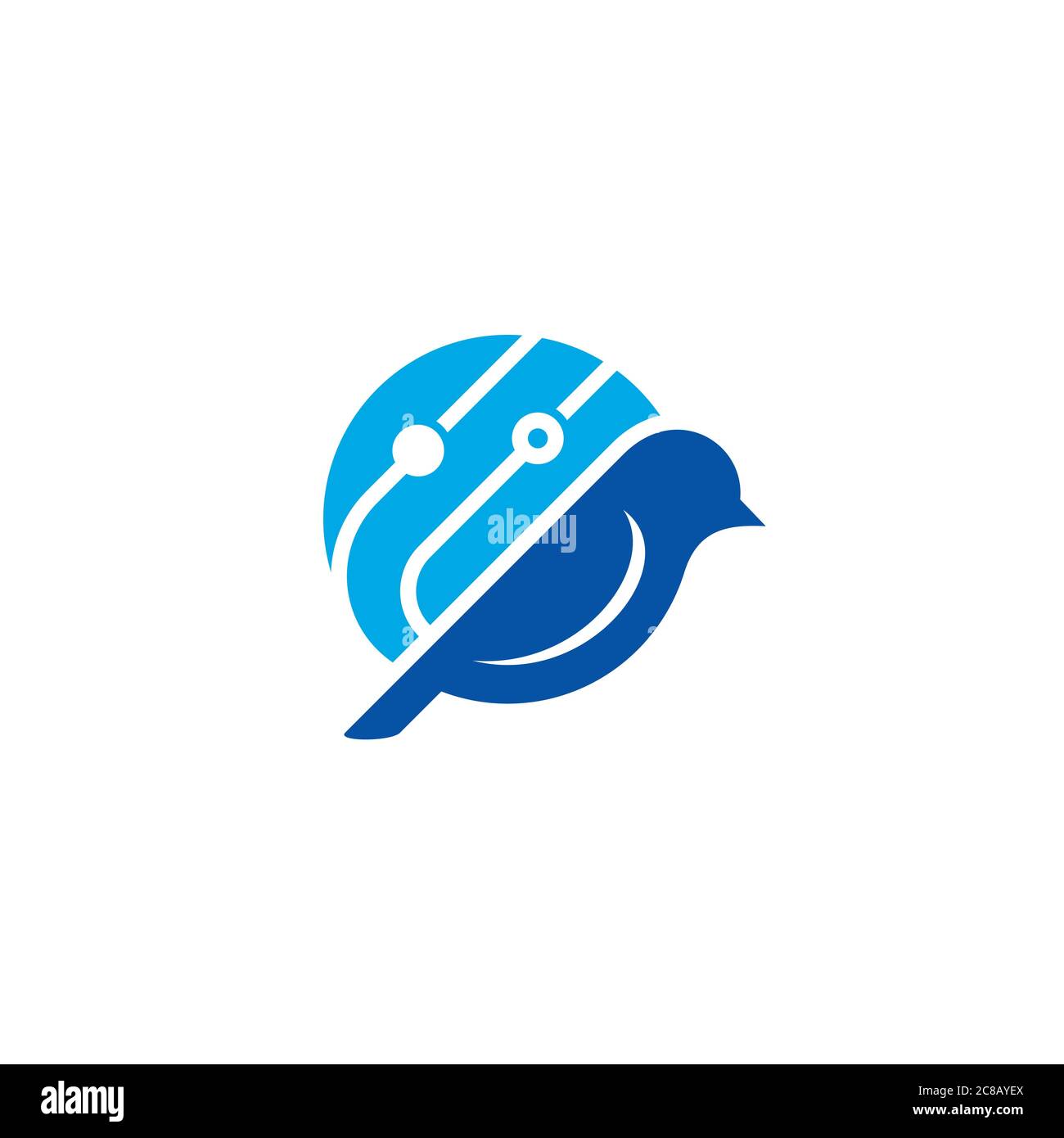 Bird and Technology logo / icon design Stock Vector Image & Art - Alamy