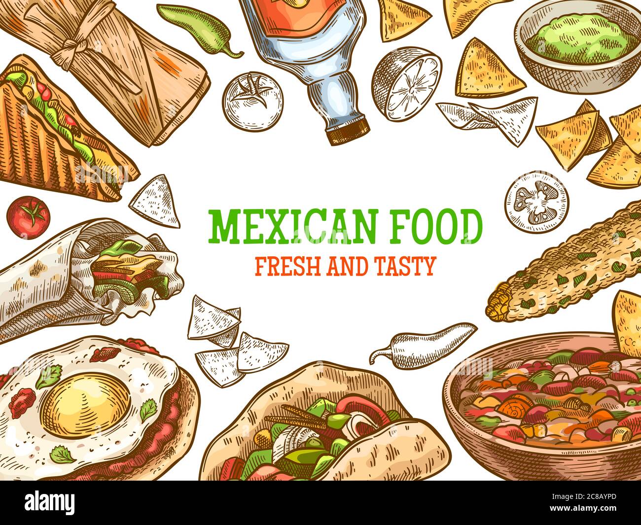 Mexican Menu Backgrounds