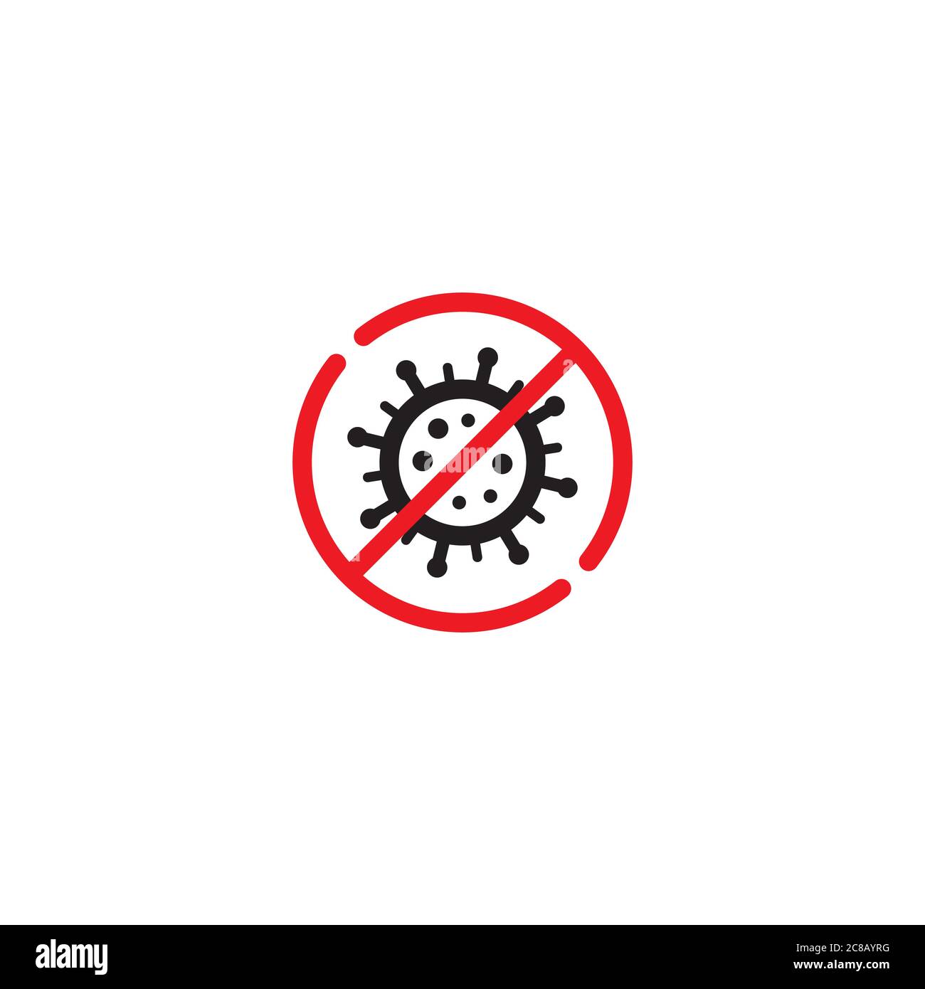 Coronavirus (COVID-19) logo / icon design Stock Vector Image & Art - Alamy