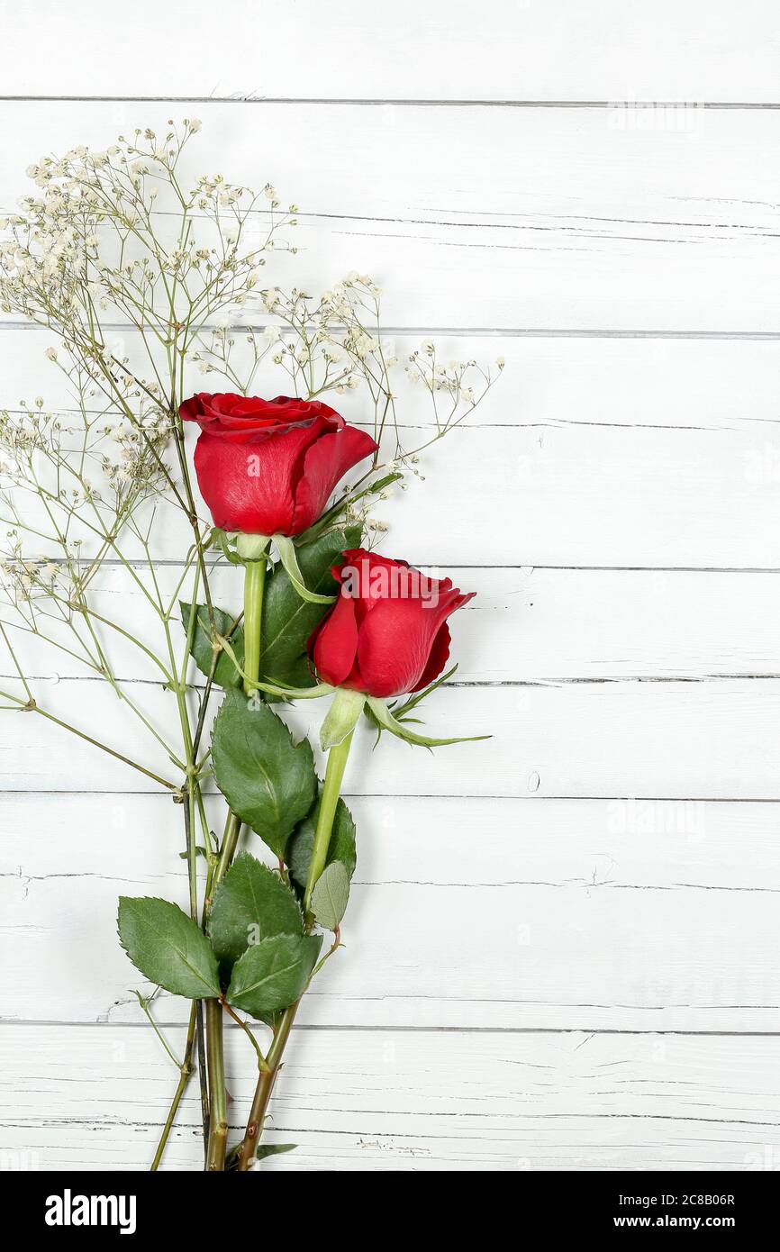 Red roses on old hi-res stock photography and images - Alamy