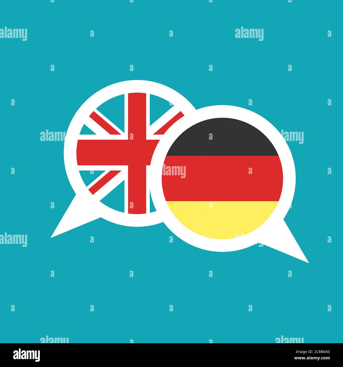 We speak english here window Stock Vector Images - Alamy