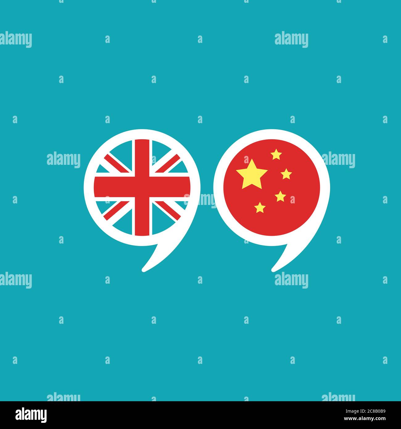 Teach english china Stock Vector Images - Alamy