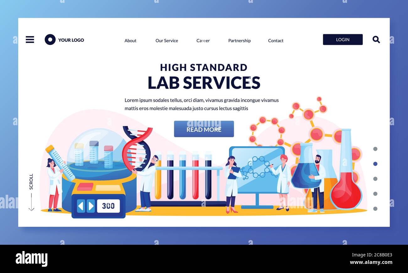 Woman in laboratory modern Stock Vector Images - Alamy