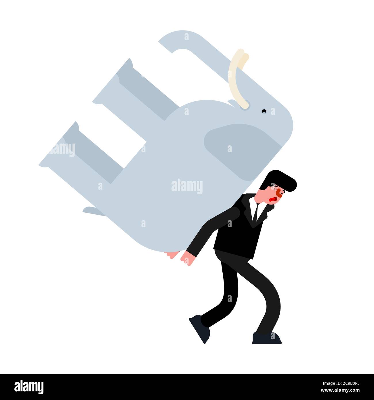 Lifting elephant Stock Vector Images - Alamy