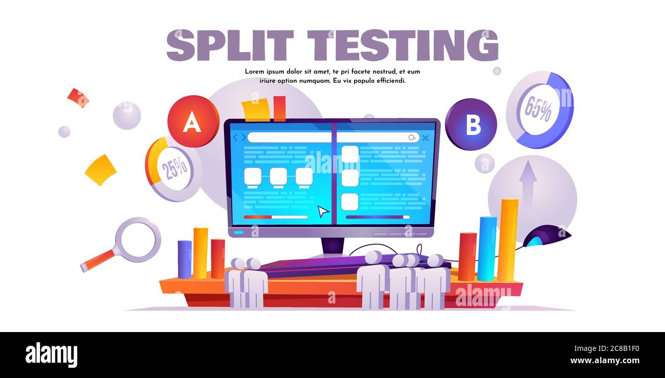 Compare the market screen Stock Vector Images - Alamy