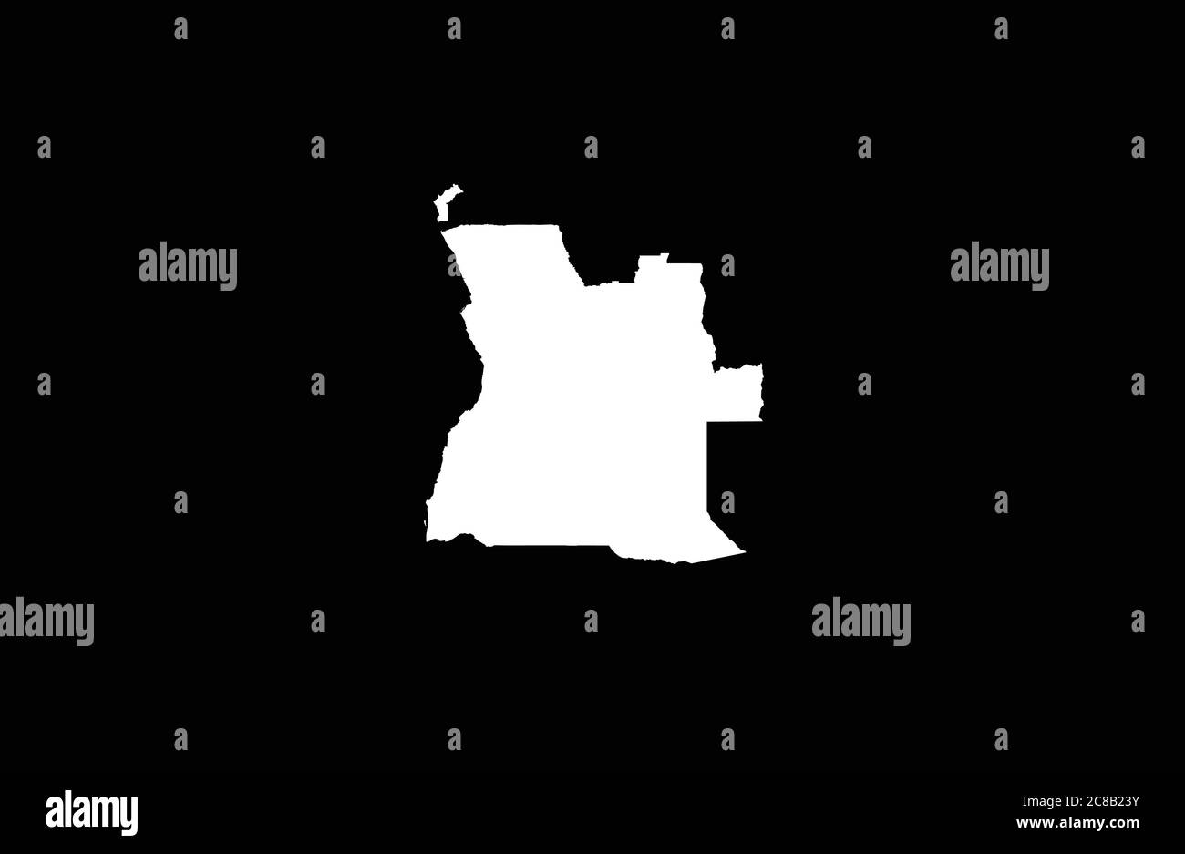 Angola map outline vector illustration Stock Vector Image & Art - Alamy