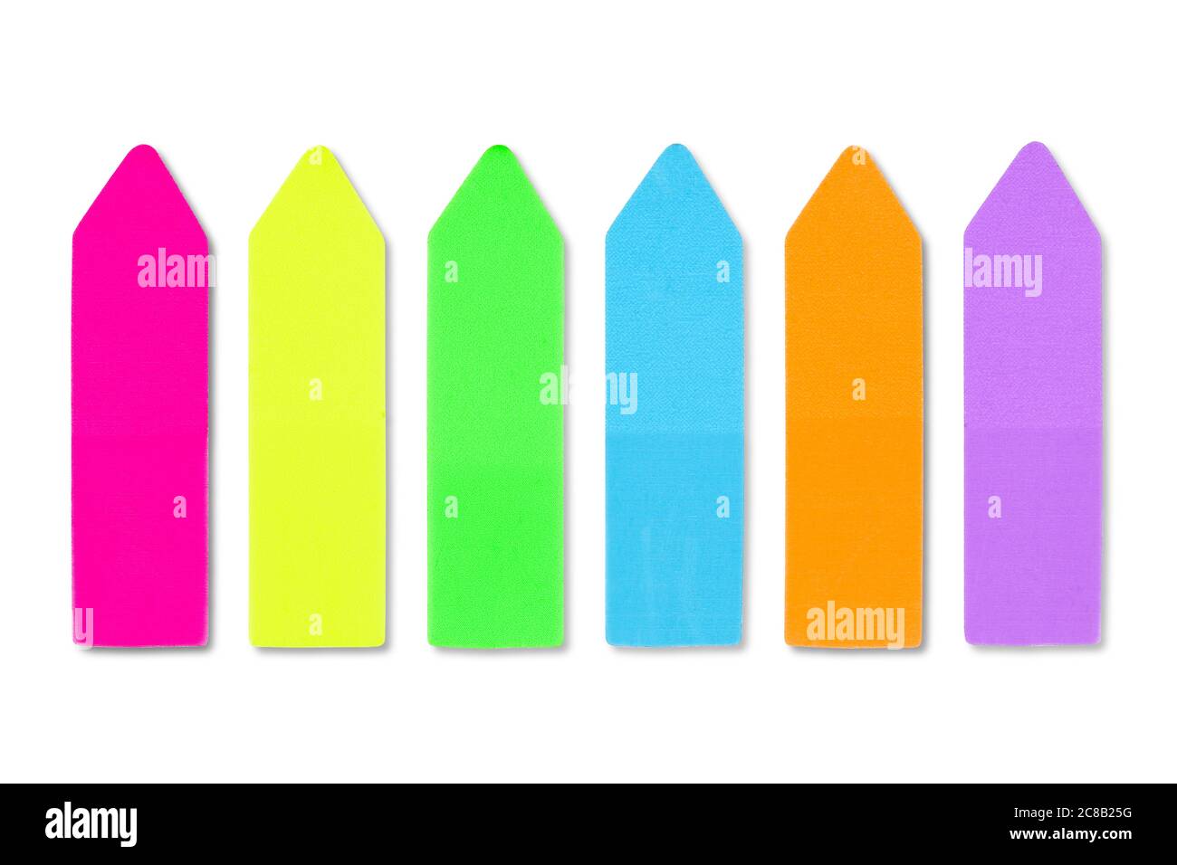 set of colorful sticky tags isolated on white Stock Photo - Alamy