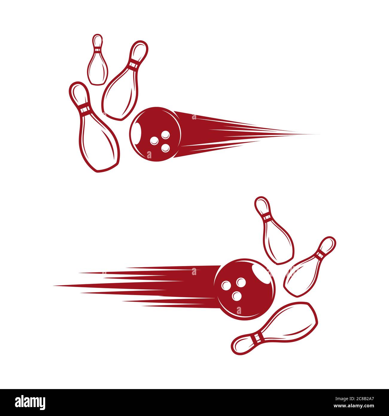 Bowling icon Template vector illustration design Stock Vector Image ...