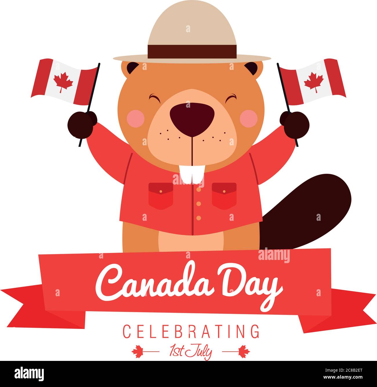 Canada day card Stock Vector Image & Art - Alamy