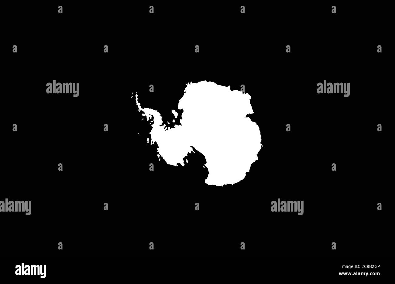 Antarctica map outline vector illustration Stock Vector Image & Art - Alamy