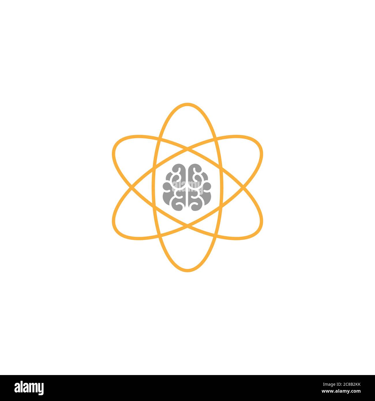 Atom brain Stock Vector Images - Alamy