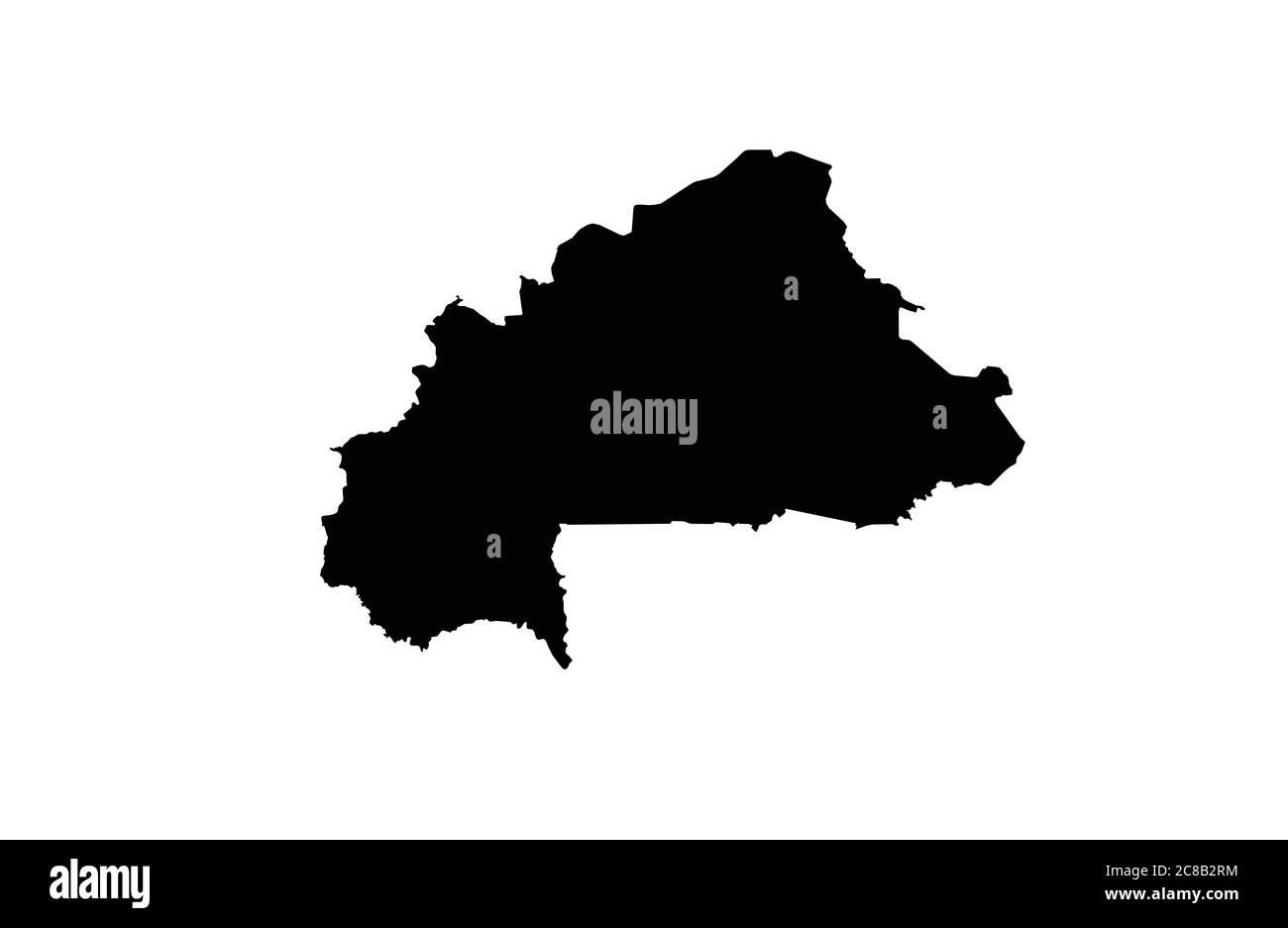 Burkina Faso Map Outline Vector Illustration Stock Vector Image And Art