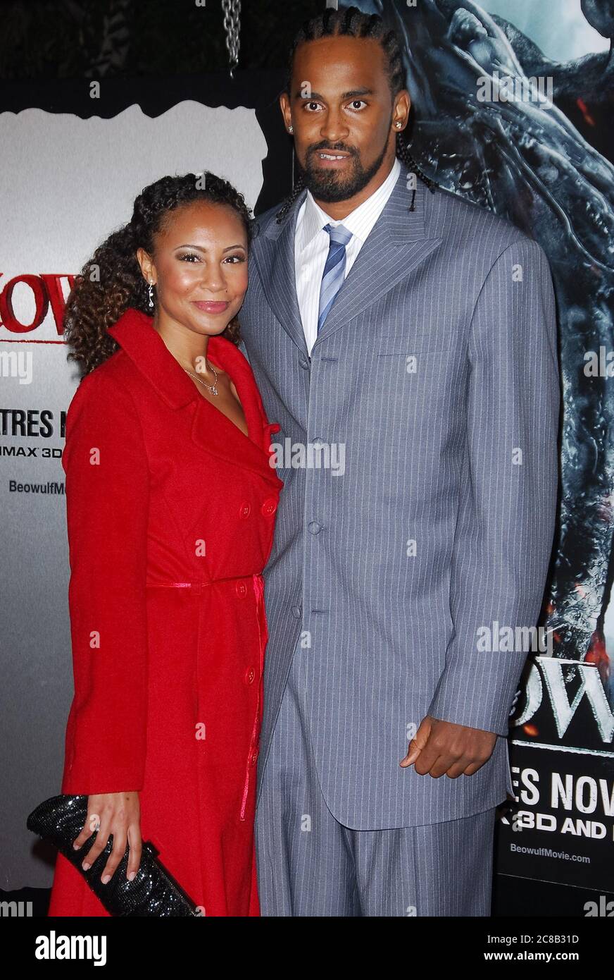 Ronny Turiaf and Girlfriend Whitney at the Los Angeles Premiere of ...