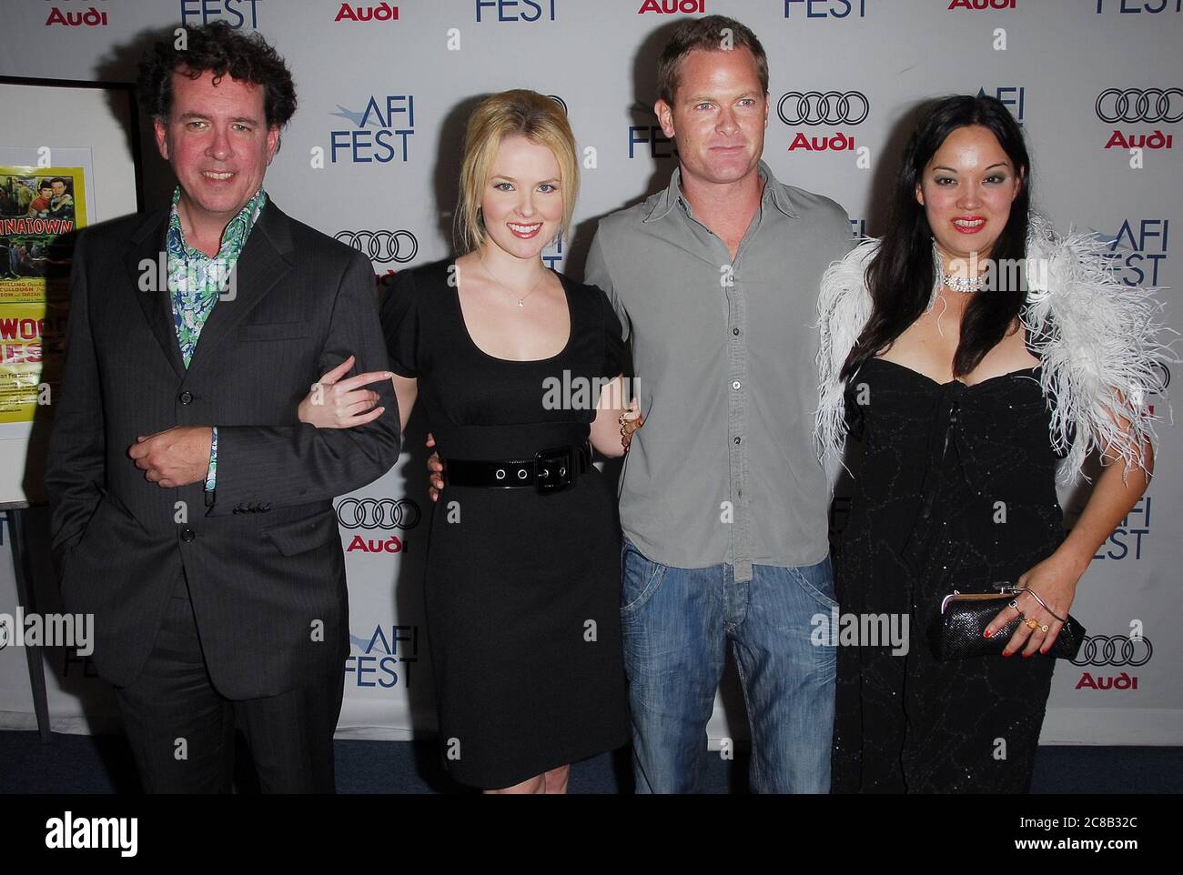 Actors Jared Sanford, Bridget Brno, Chad England, and filmmaker Anna ...