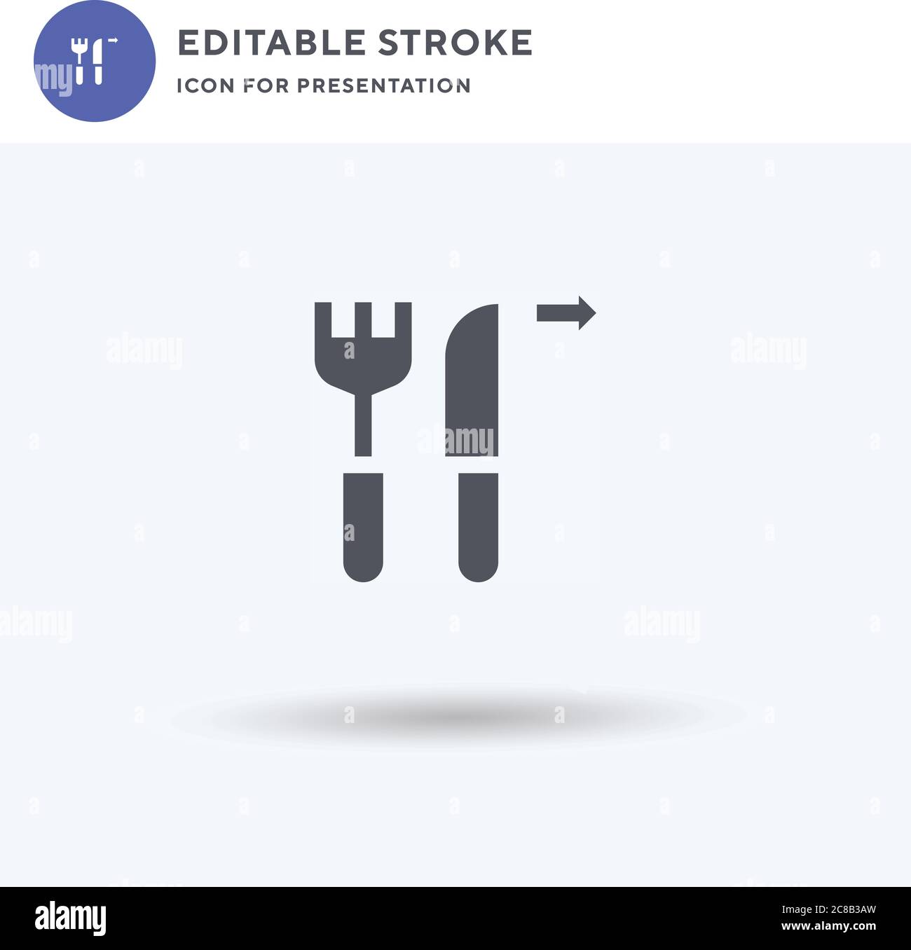 Eating icon vector, filled flat sign, solid pictogram isolated on white ...