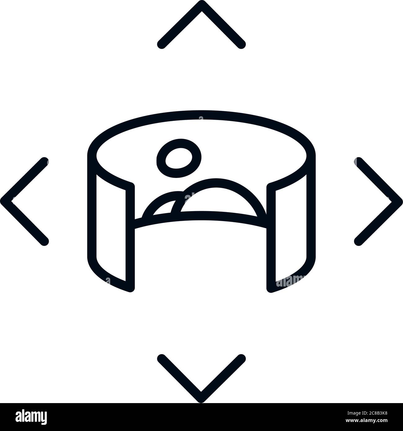 360 picture view virtual tour photo linear style icon design vector ...