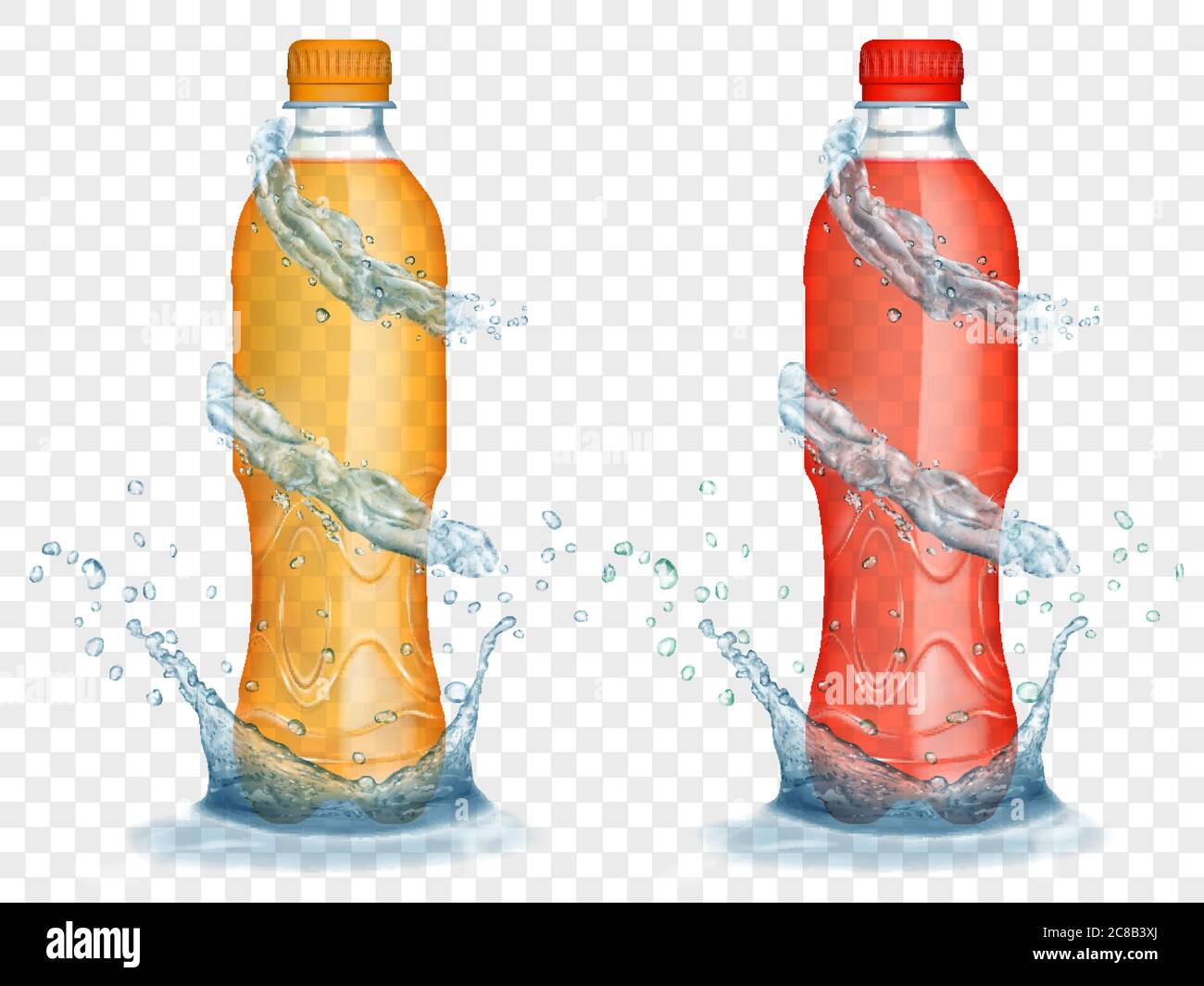 Orange drop in water Stock Vector Images - Alamy