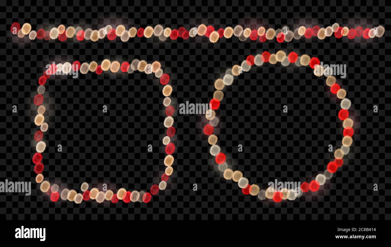 Fairy Lights In Background Stock Vector Images - Alamy